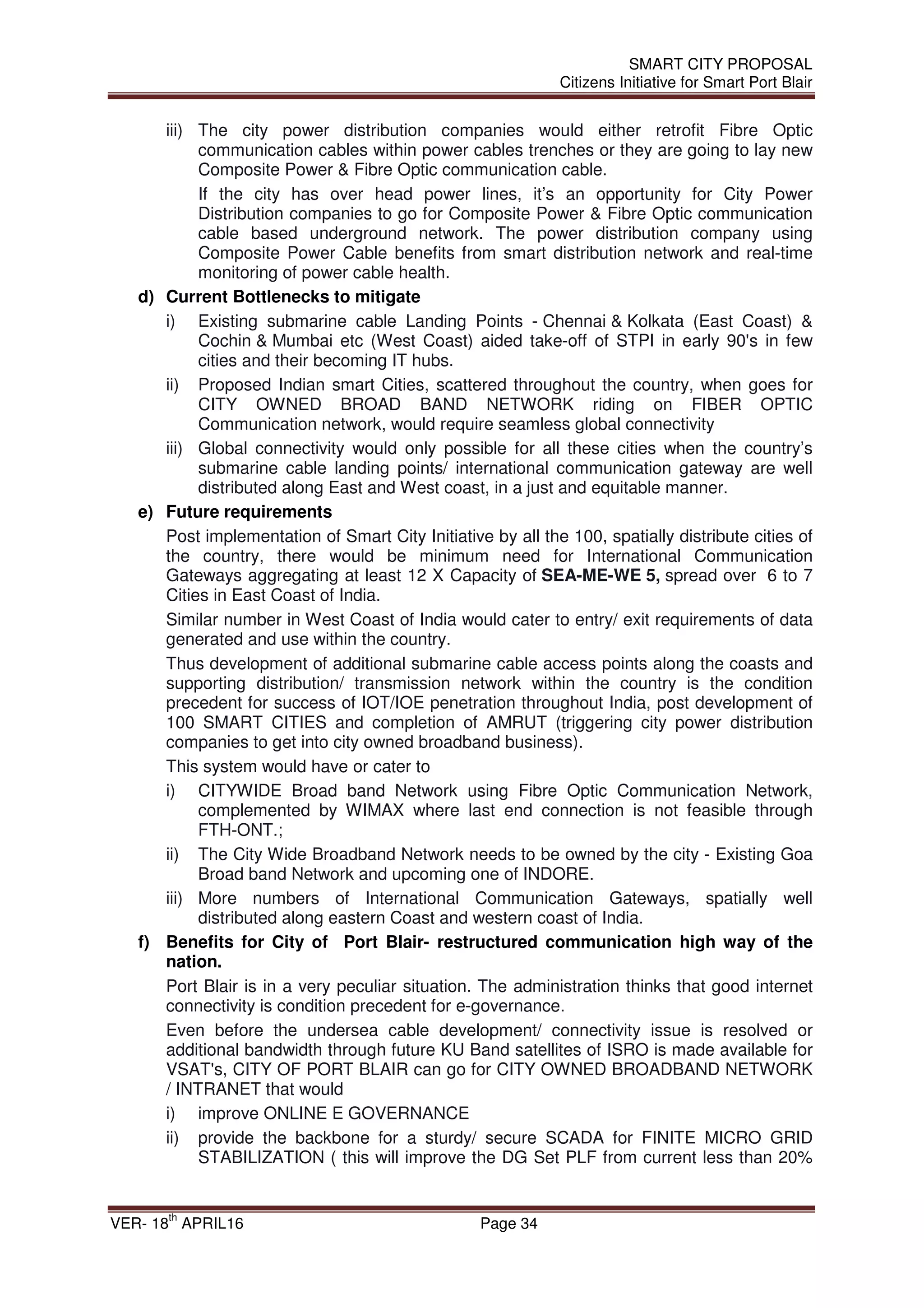 Smart city proposal citizens initiative for smart portblair - final ...