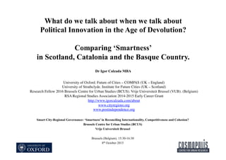 'Political Innovation in the Age of Devolution: Comparing Smartness ...