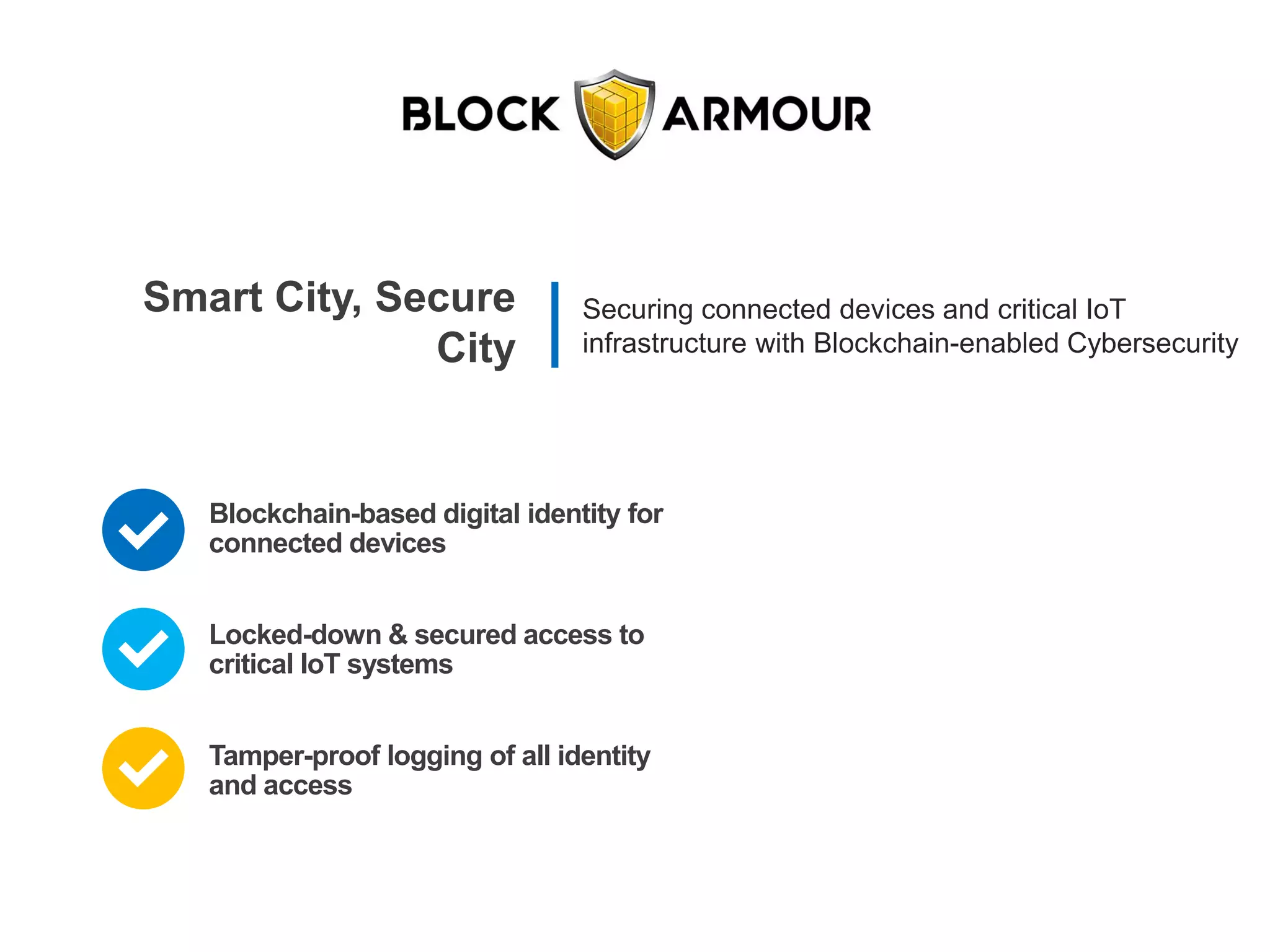 Harnessing Blockchain technology for Cybersecurity (Smart City, Smart ...