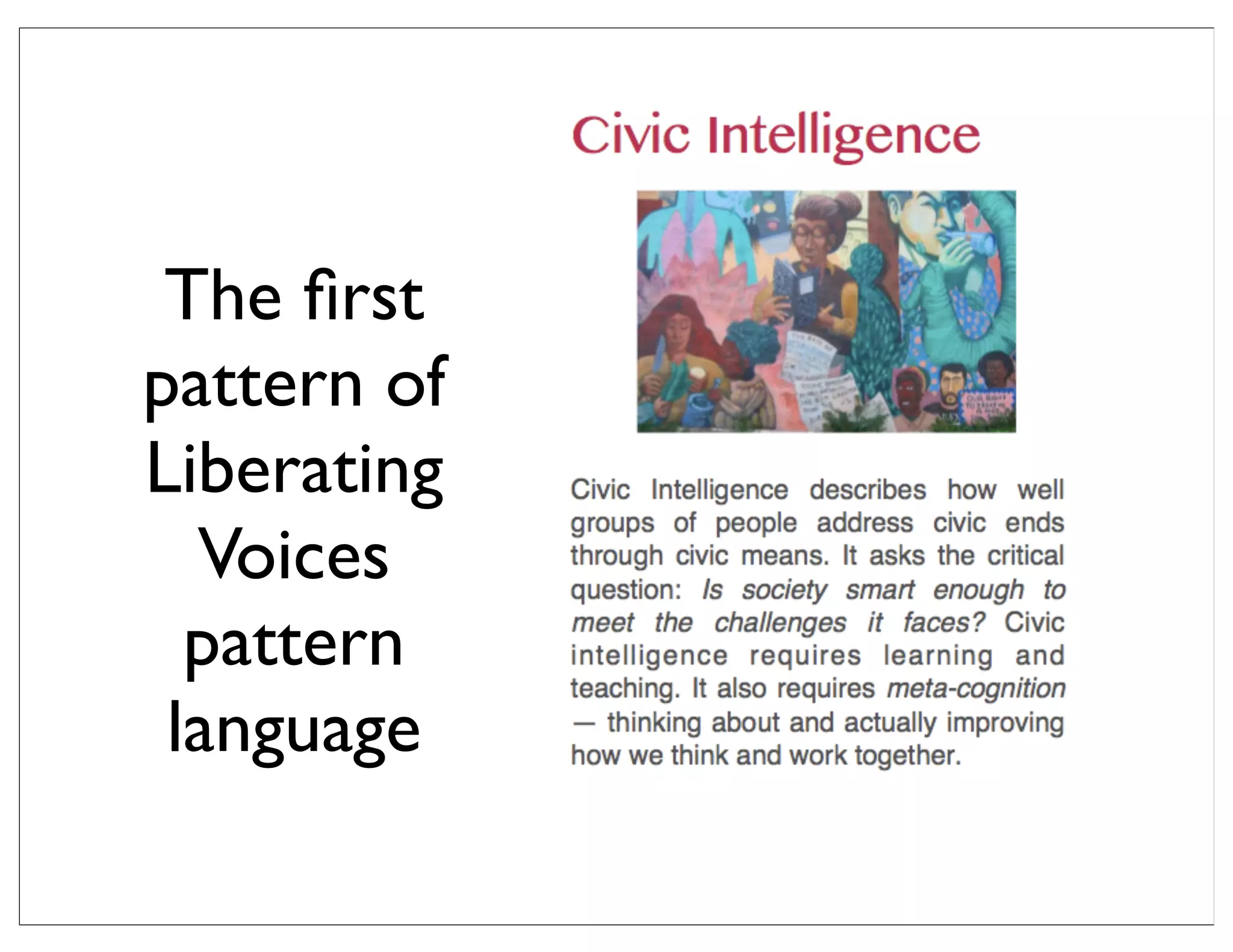 Smart city + smart citizens = civic intelligence ?? from Smart City ...