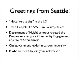 Smart city + smart citizens = civic intelligence ?? from Smart City ...