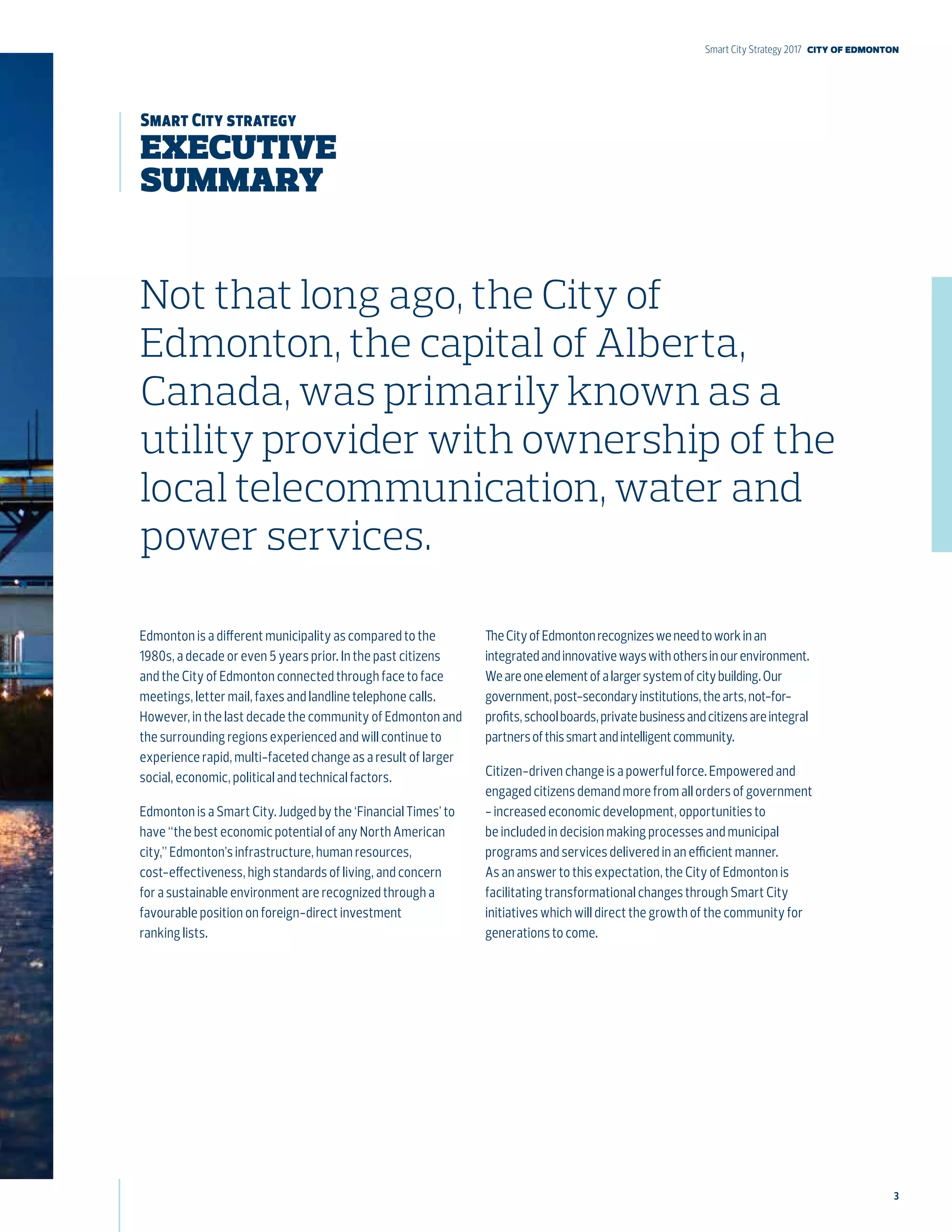 City of Edmonton Smart City Strategy | PDF