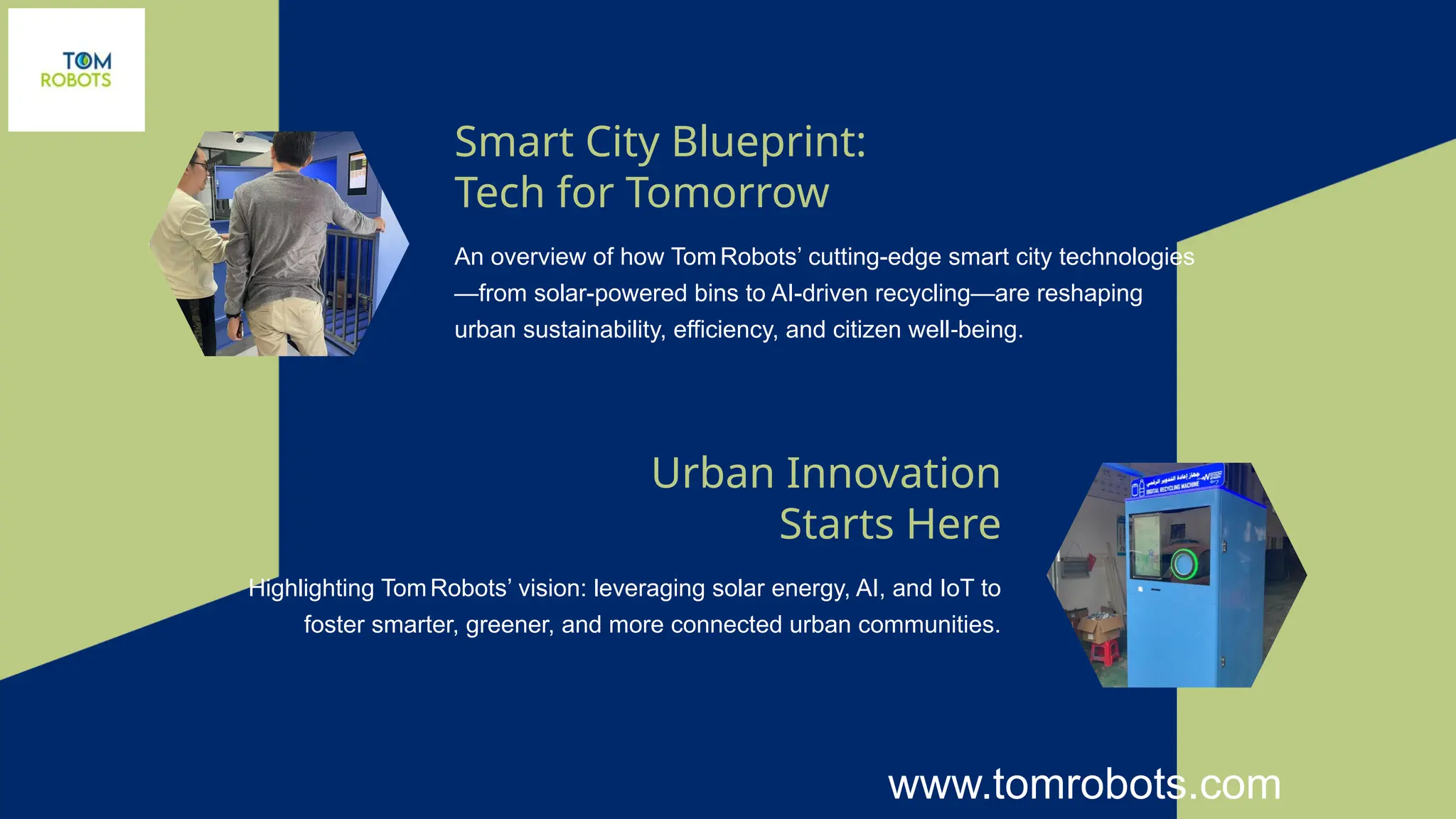 Smart City Technology Solutions at Tom Robots | PPT