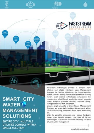 Smart City water management solutions -Faststream Technologies | PDF