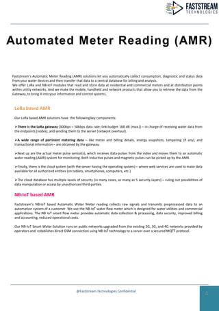 Smart City water management solutions -Faststream Technologies | PDF