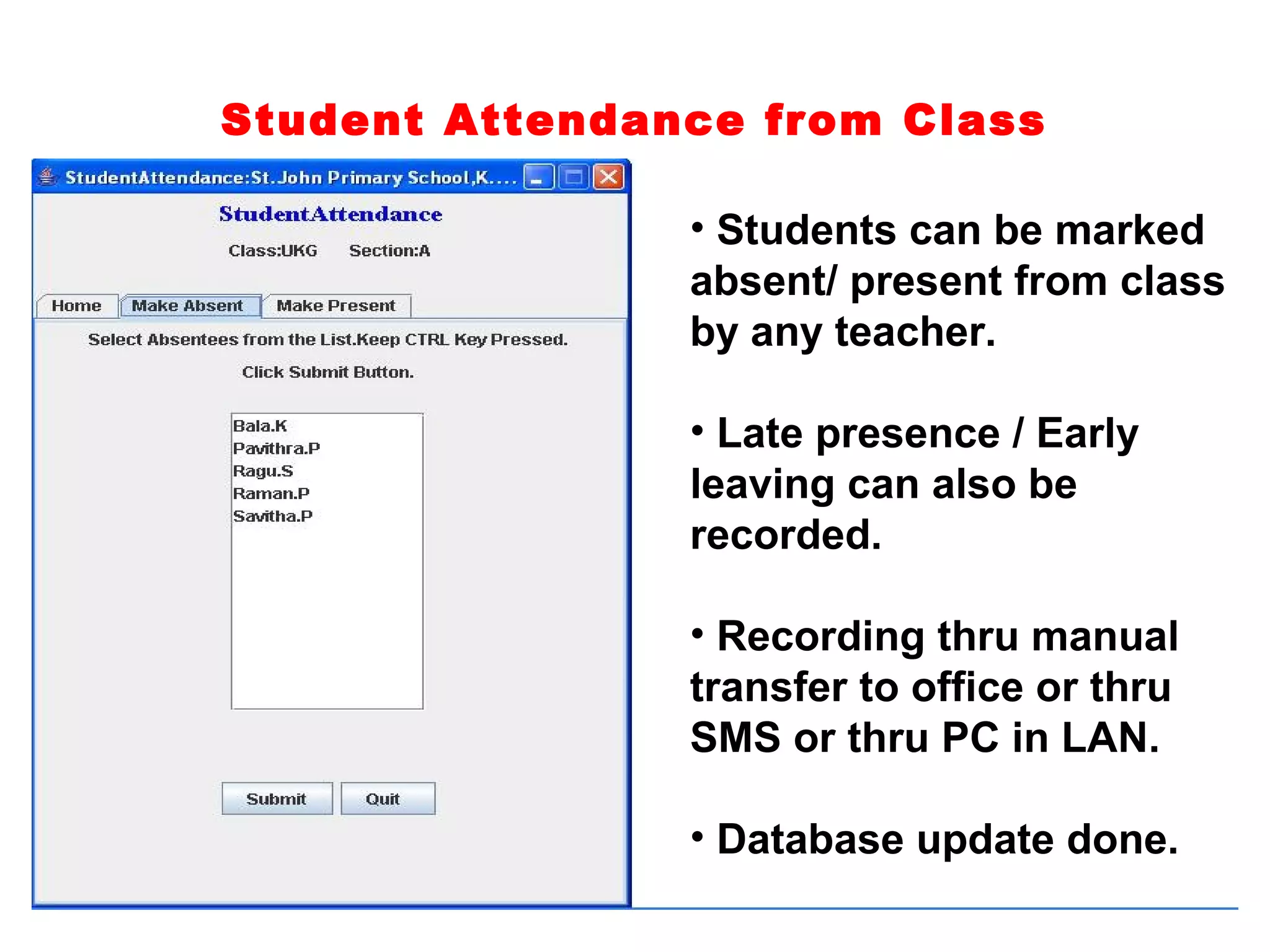 Smart class integrates digital lesson attendance lesson plan | PPT