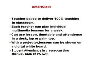 Smart class integrates digital lesson attendance lesson plan | PPT