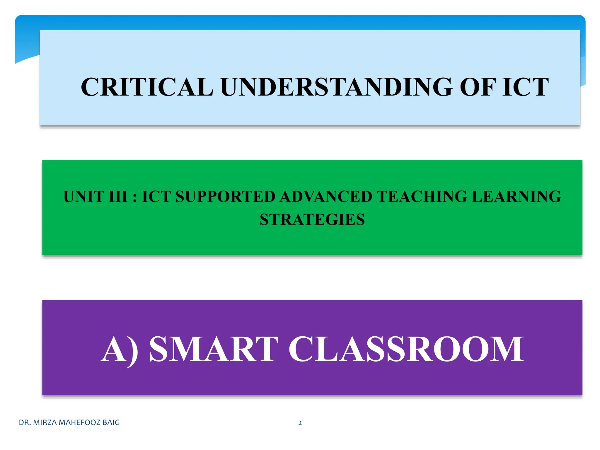 ICT SUPPORTED ADVANCED TEACHING LEARNING STRATEGIES-SMARTCLASSROOM.pptx