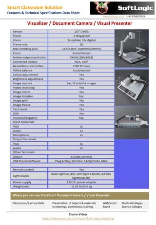 How to setup Smart Digital Classroom in your School/College/University | PDF