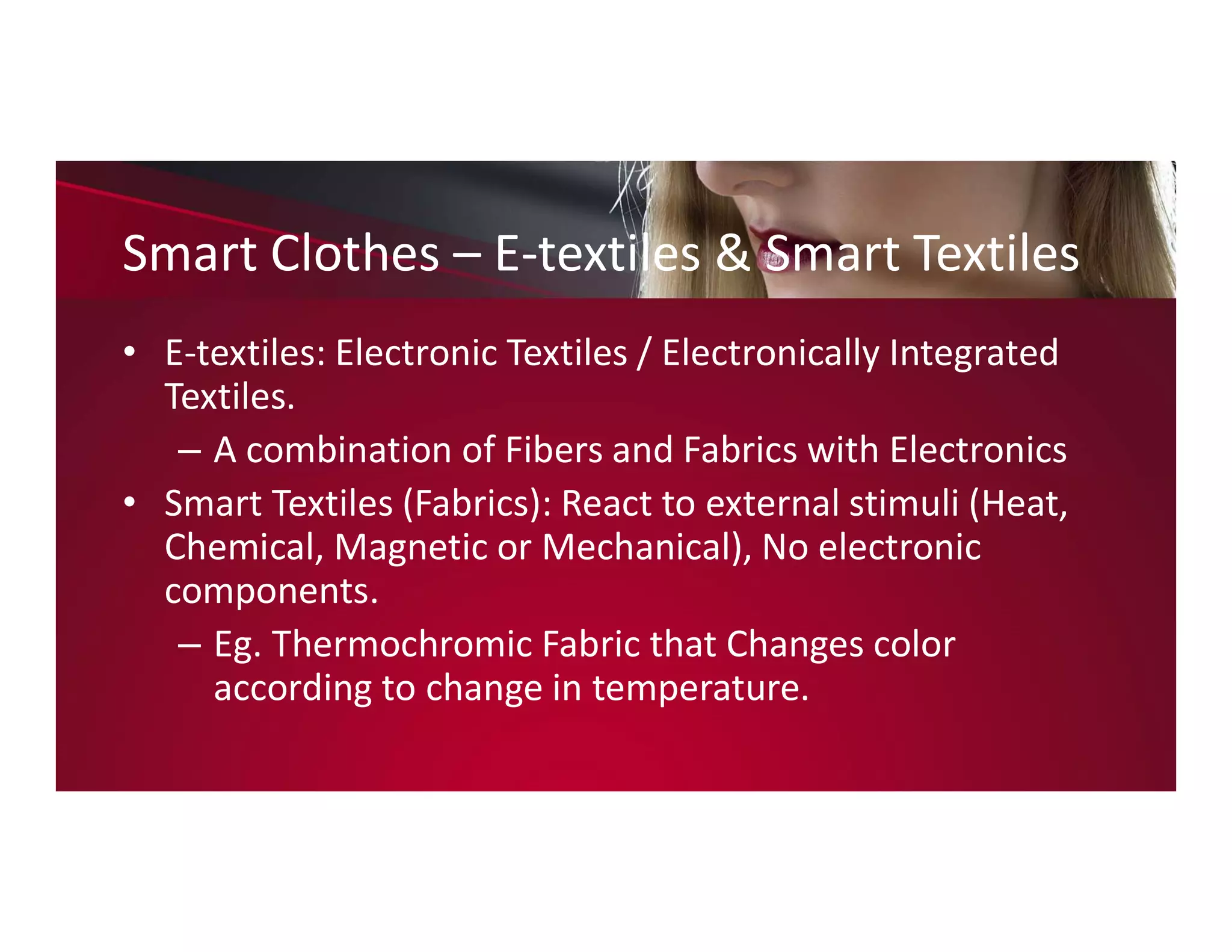Smart clothing and wearable technology | PDF