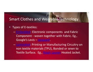 Smart clothing and wearable technology | PDF