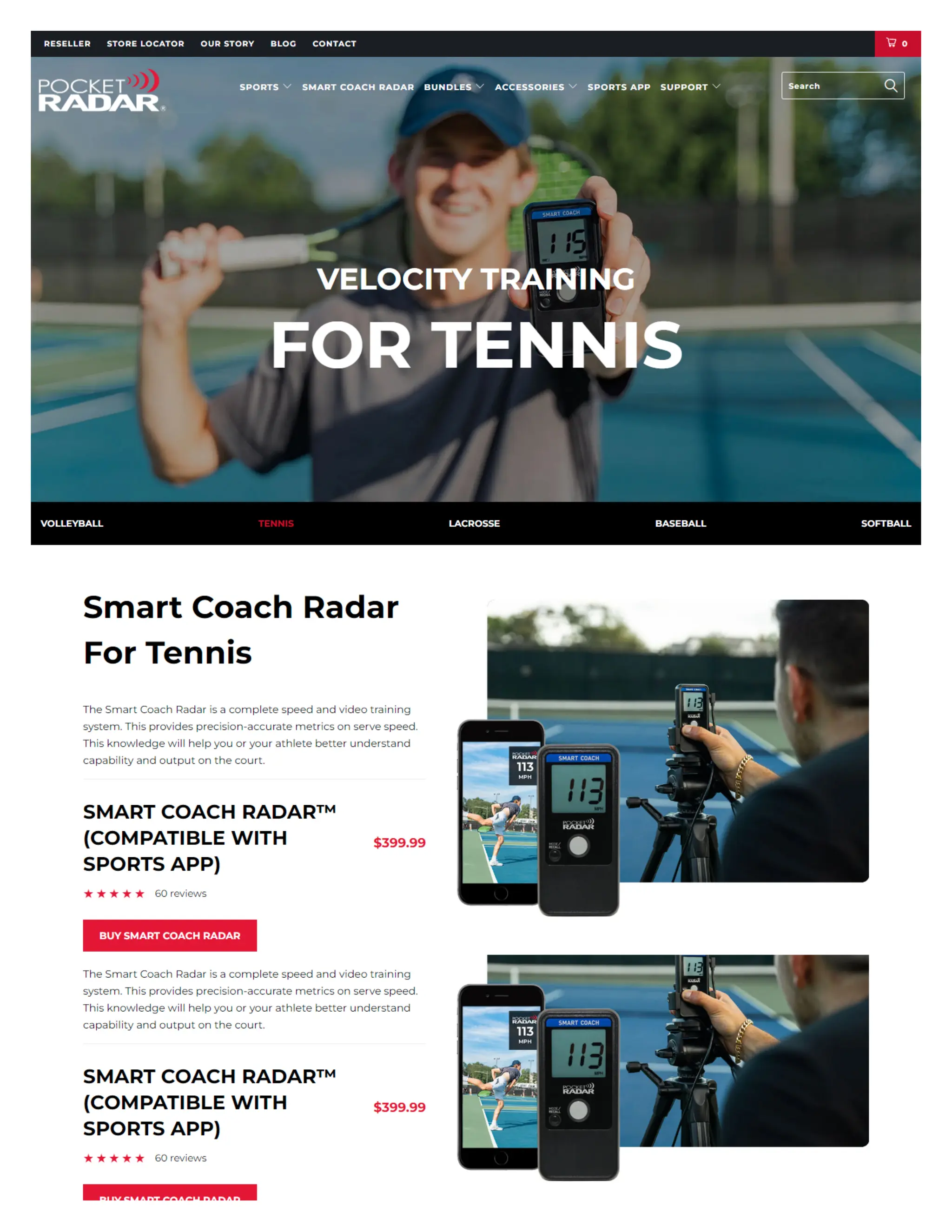 Smart Coach Radar For Tennis - Pocket Radar | PDF