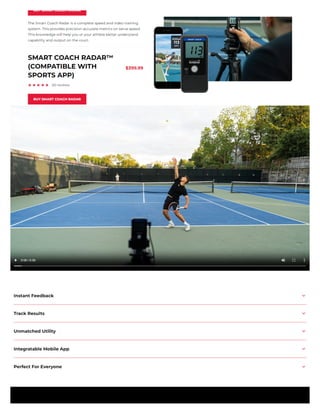 Smart Coach Radar For Tennis - Pocket Radar | PDF