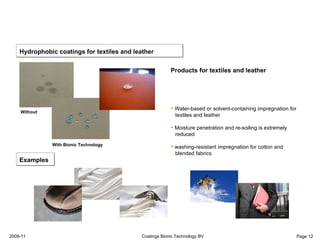 Smart Coatings Presentation Bionic Technology Definitief | PPT