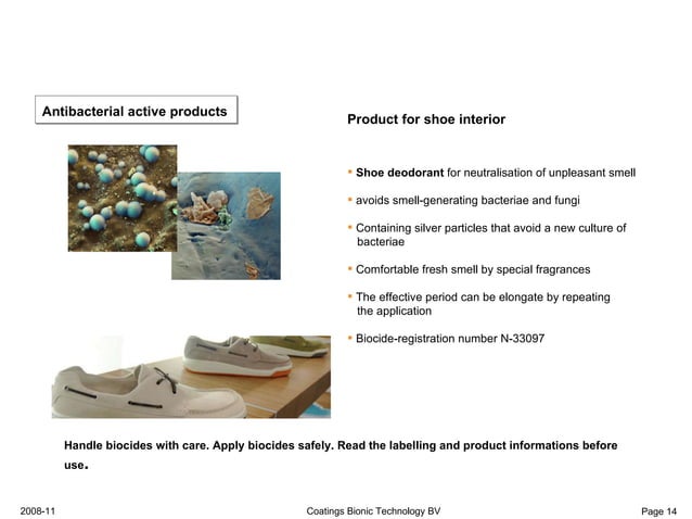 Smart Coatings Presentation Bionic Technology Definitief | PPT