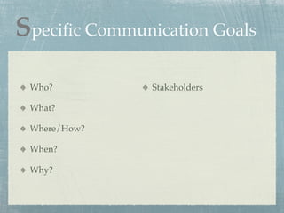 SMART Communication Plans | KEY