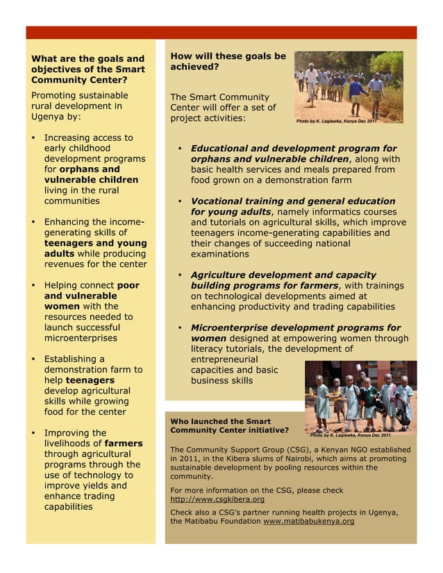 Smart Community Center flyer | PDF | Daycare and Pre-School | Parenting