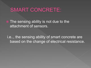 Smart concrete | PPTX