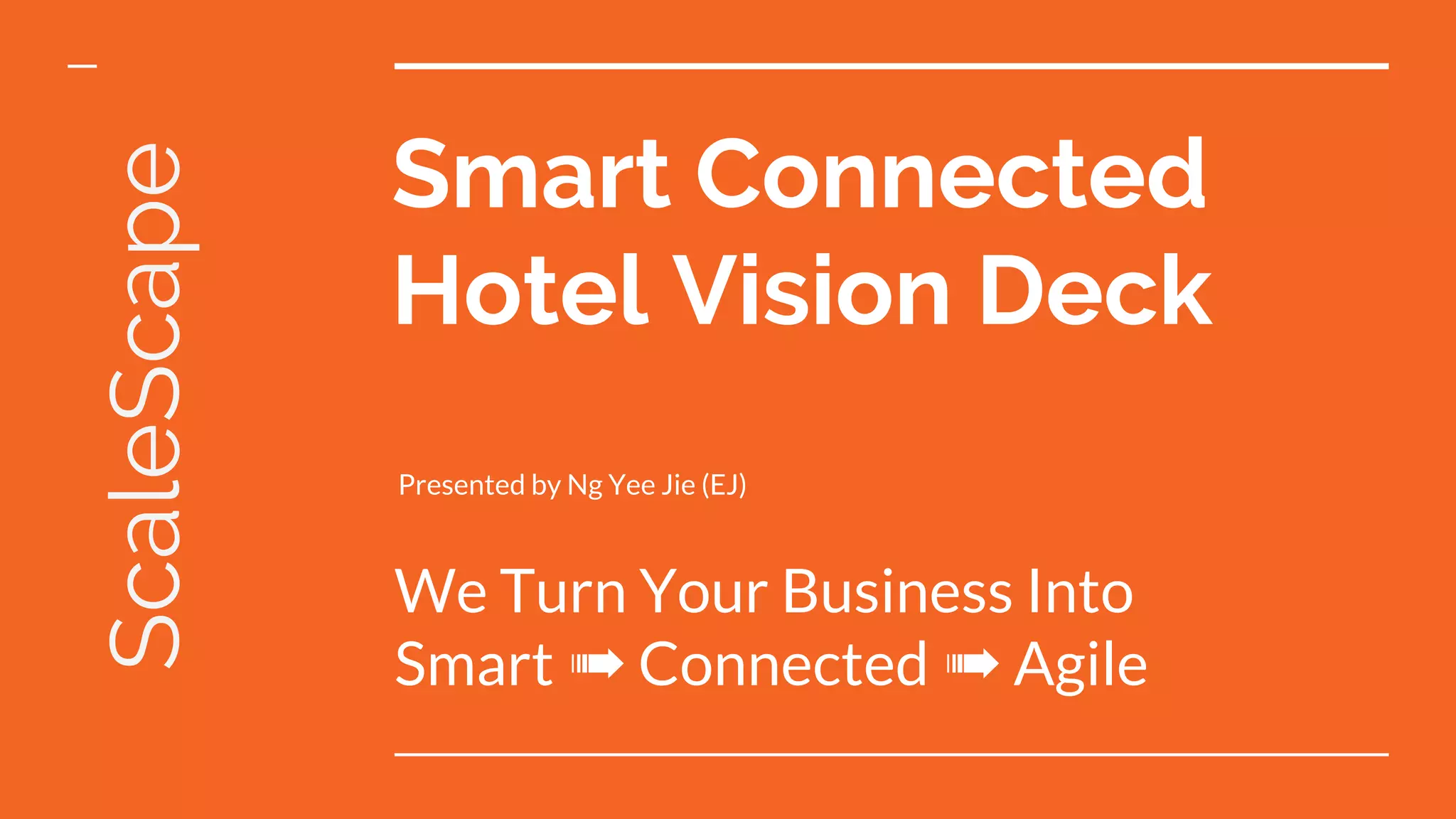 Smart Connected Hotel Vision Deck | PPT