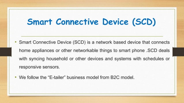 Smart connective device (scd) | PPT