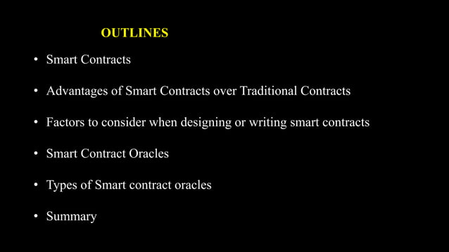 Smart Contract And Smart Contracts Oracles Ppt
