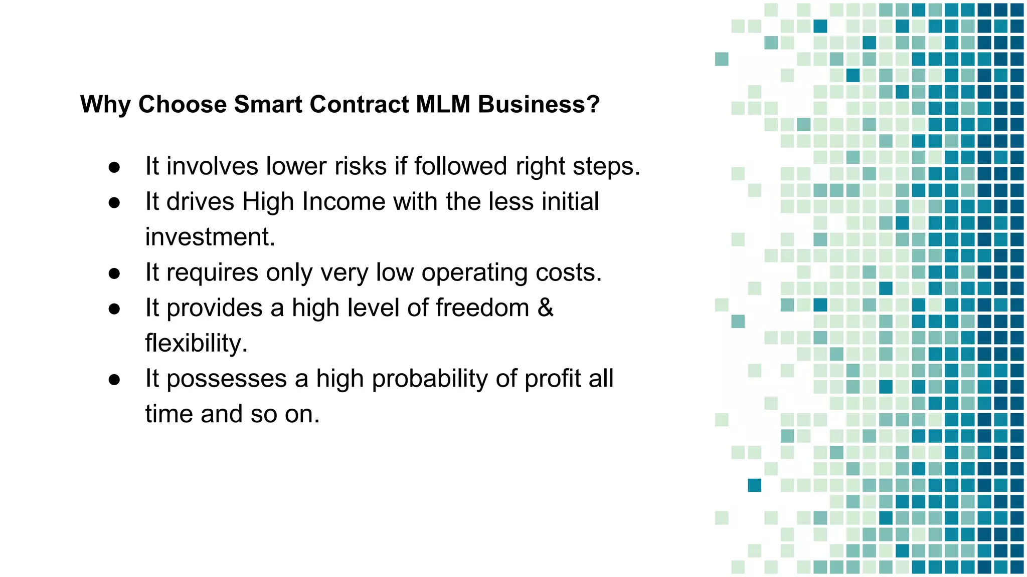 Smart contract based mlm on tron | PPTX