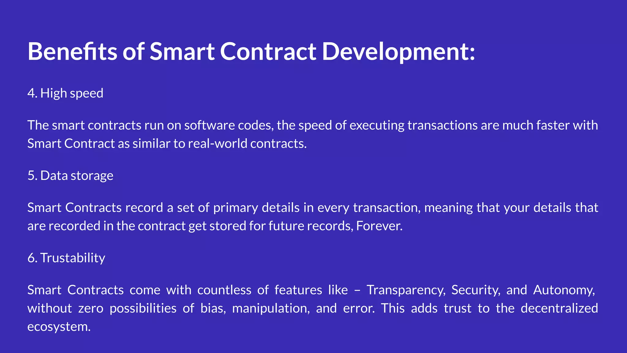 Smart contract development top considerations | PPT