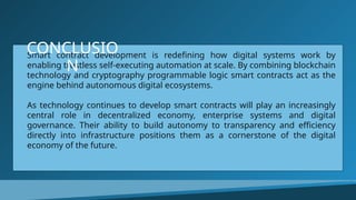 Smart Contract Development Explained The Technology Behind Autonomous ...