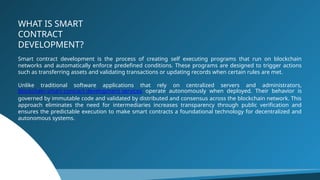 Smart Contract Development Explained The Technology Behind Autonomous ...