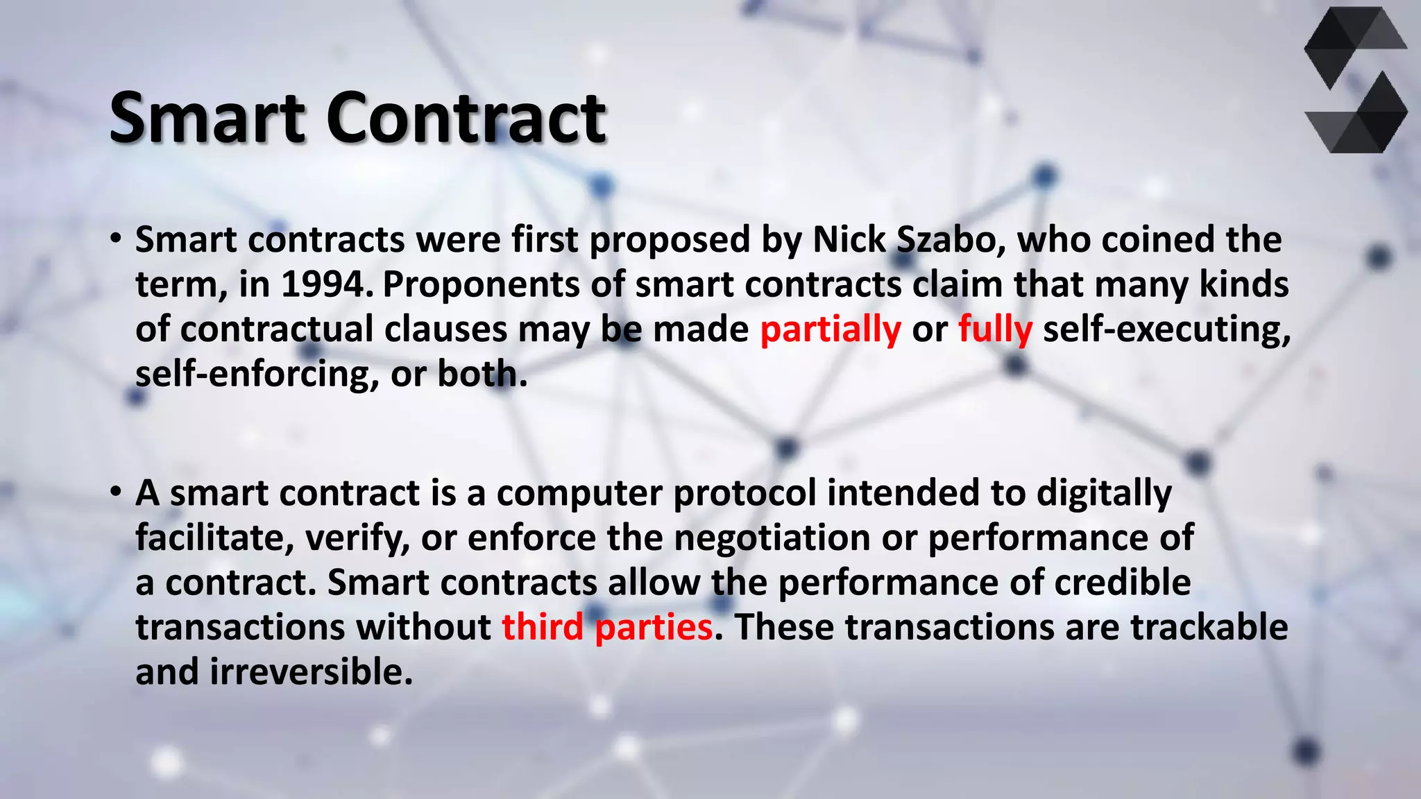 Smart Contract & Ethereum | PPT