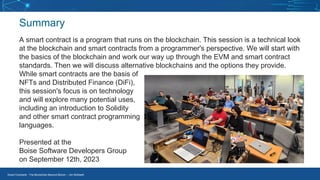 Smart Contracts - The Blockchain Beyond Bitcoin | PDF