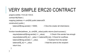 Smart Contracts with Solidity hands-on training session | PPT