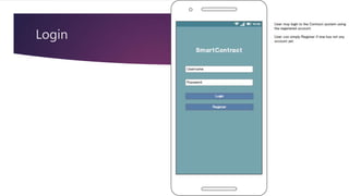 Smart contract UI design | PPTX