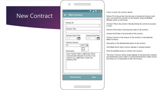 Smart contract UI design | PPTX