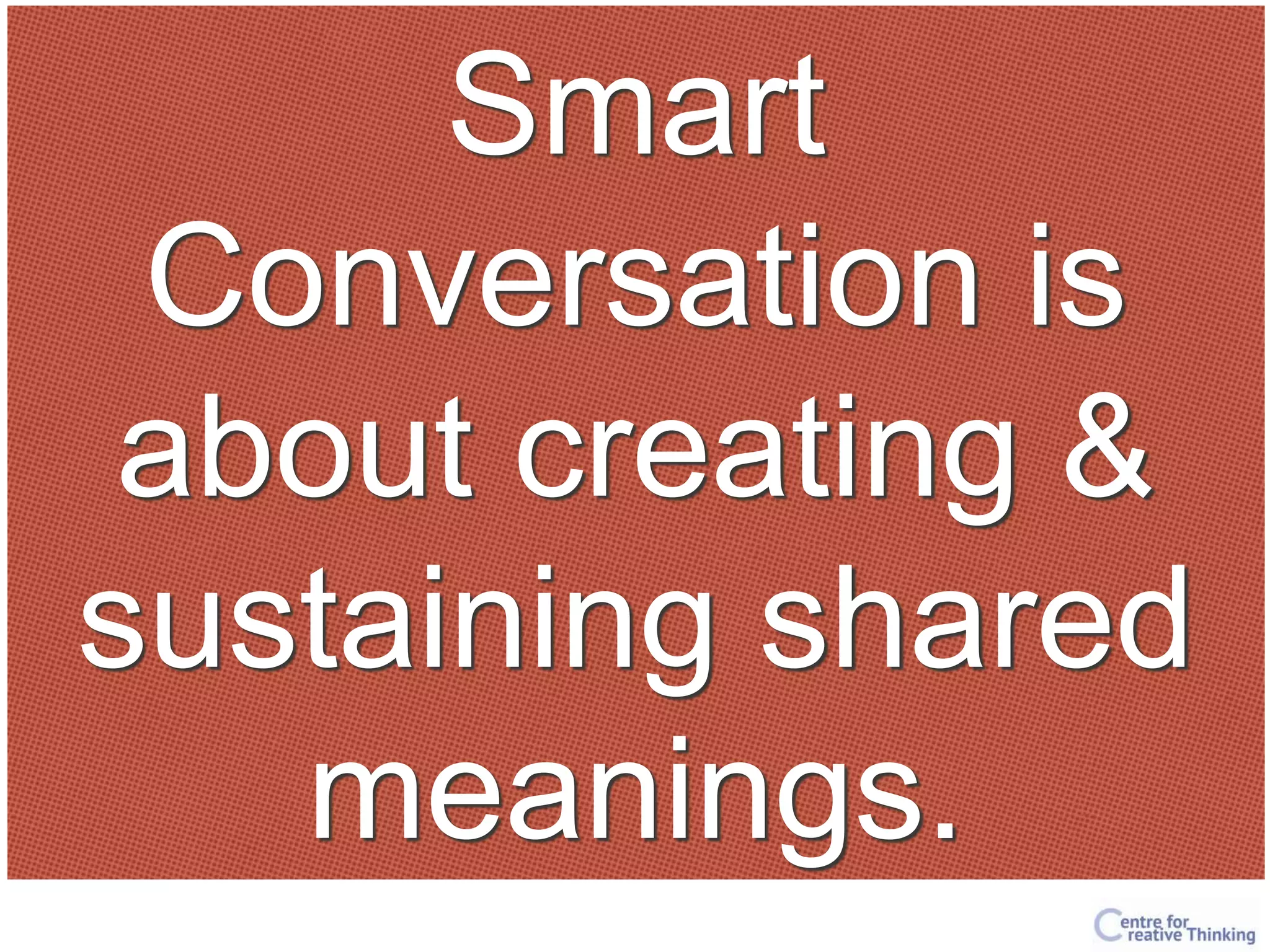 Managing Smart conversations | PPT