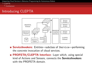 Integrating Cloud Services in Behaviour Programming for Autonomous Robots | PPT