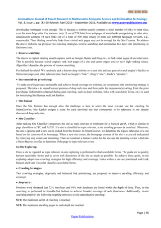 Smart Crawler for Efficient Deep-Web Harvesting | PDF