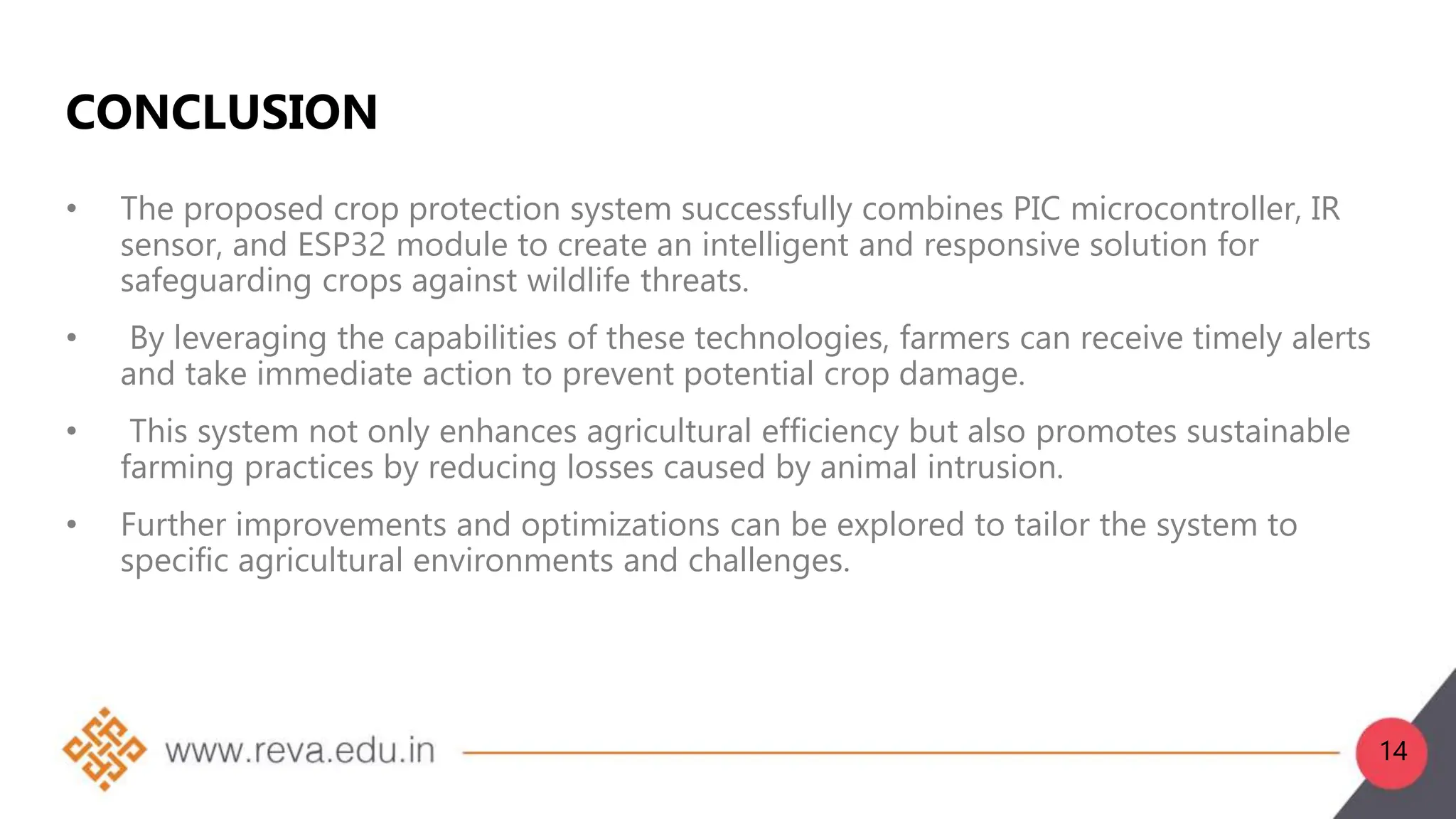 Smart crop protection using PIC microcontroller | PPTX