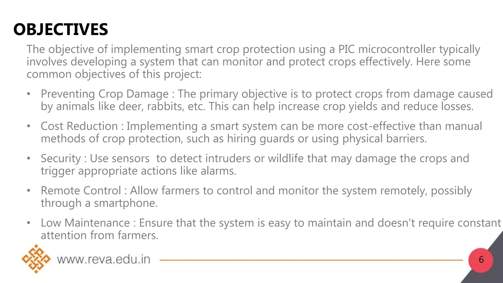 Smart crop protection using PIC microcontroller | PPTX