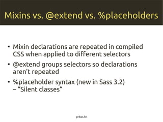 Smart CSS theming with Sass and Compass | PPT