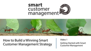 How to Build a Smart Customer Management Strategy (I) | PDF