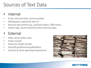 Smart Data Webinar: Machine Learning Techniques for Analyzing ...