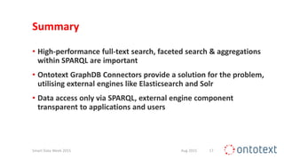 GraphDB Connectors – Powering Complex SPARQL Queries | PDF