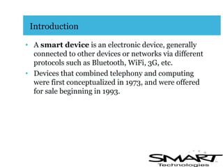 Smartdevices | PPT