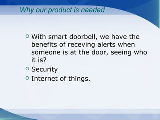Smart doorbell - Using Raspberry pi | PPS
