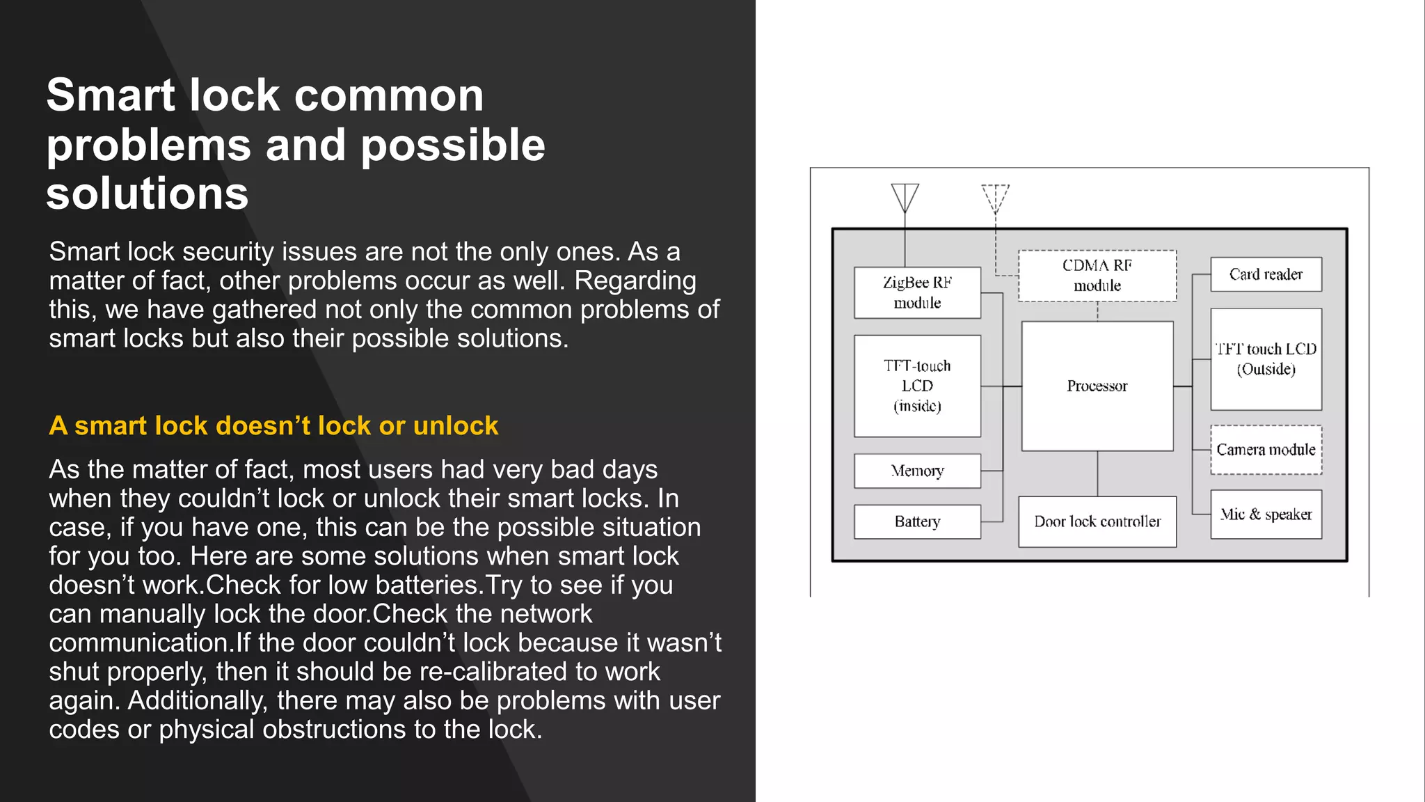 Smart door lock system | PPTX
