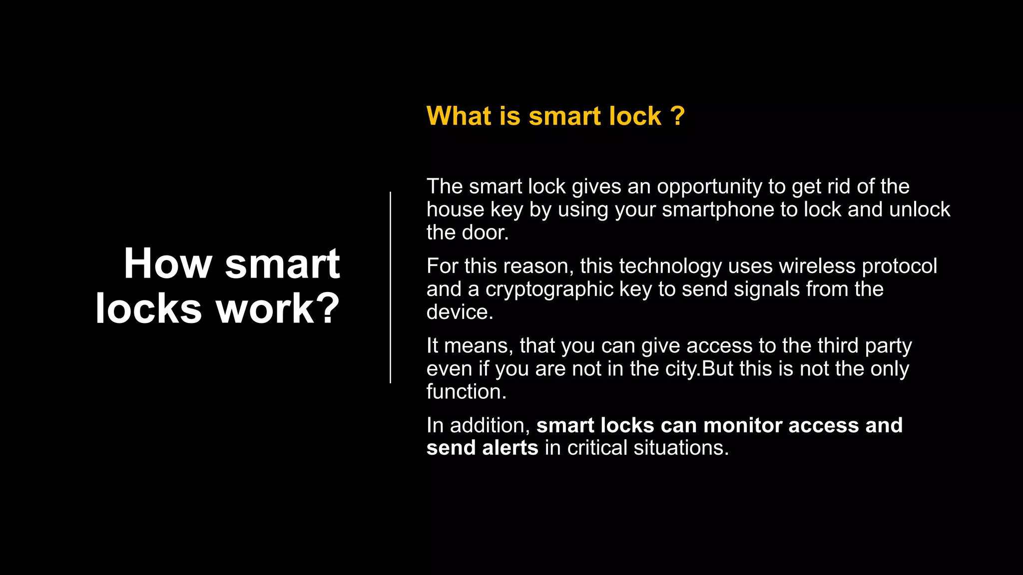 Smart door lock system | PPTX