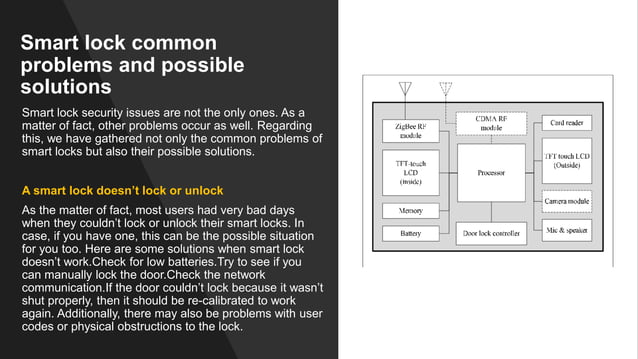 Smart door lock system | PPTX