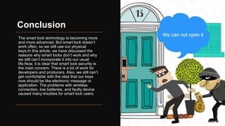 Smart door lock system | PPTX