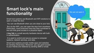 Smart door lock system | PPTX